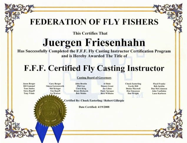 FFF-Certification – Wurfkurse